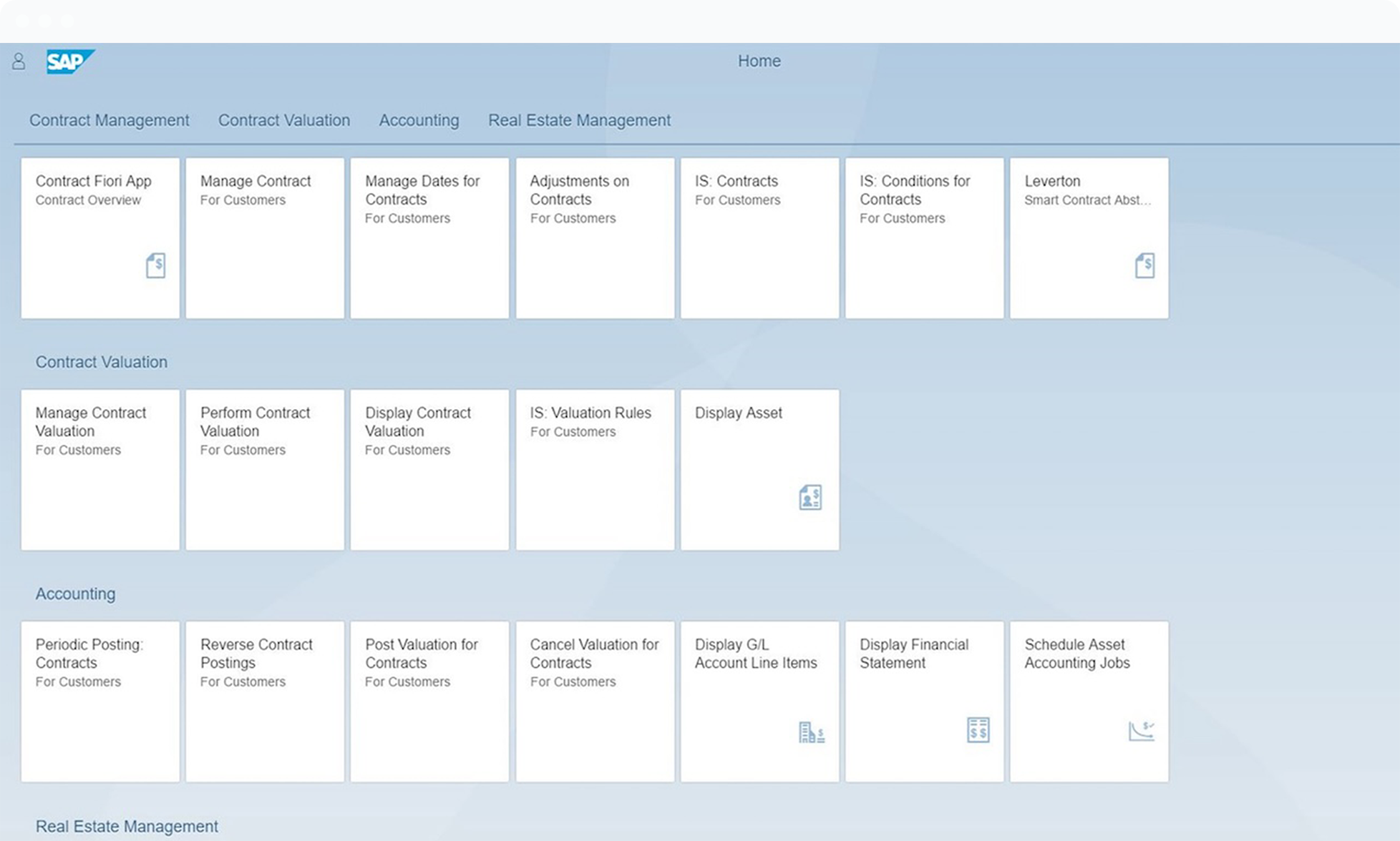 Quick-start service for SAP S/4HANA for contract, lease and real estate ...