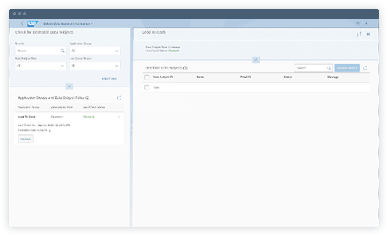 SAP Data Privacy Integration