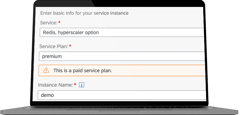 Redis on SAP BTP, hyperscaler option