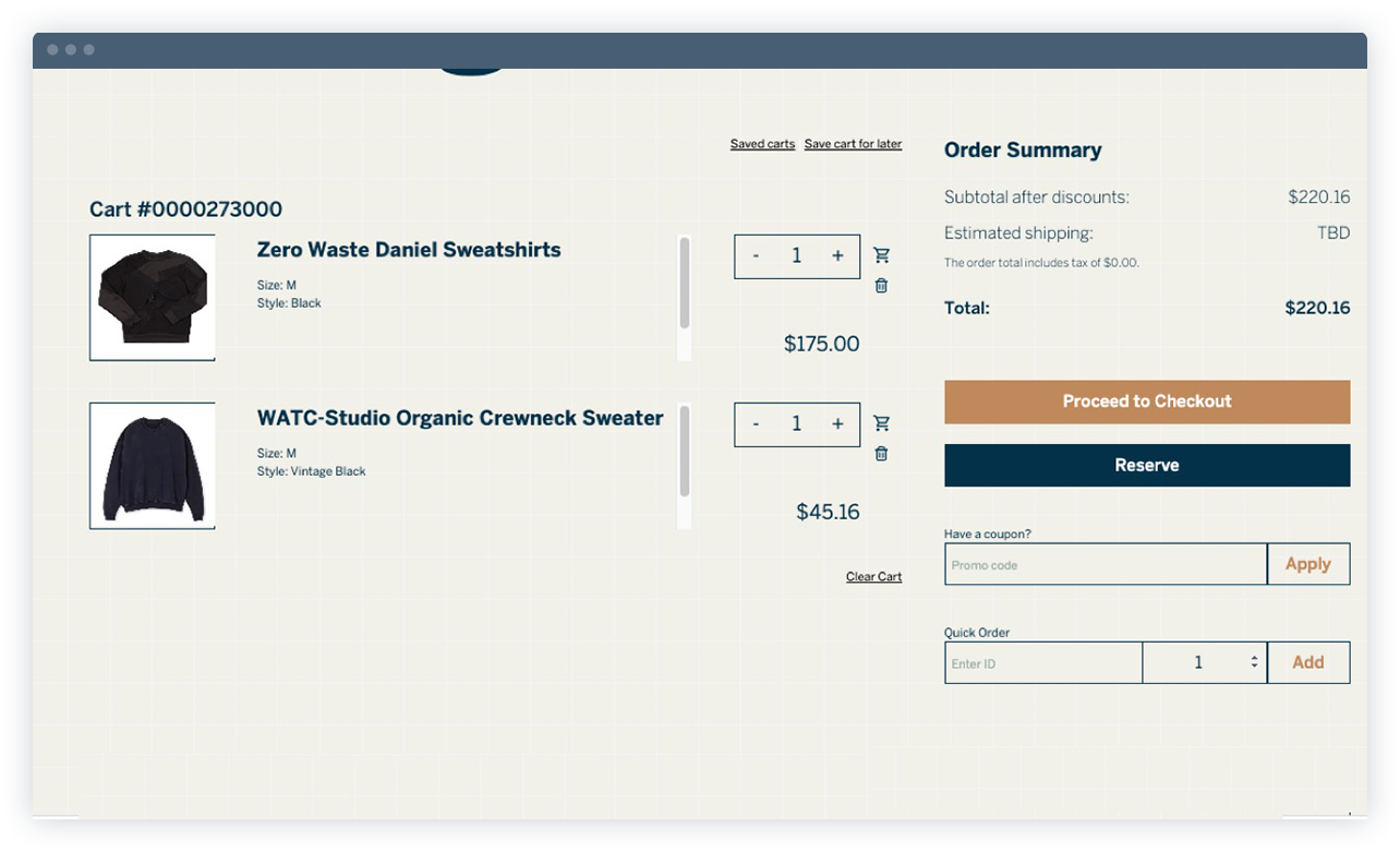 Baseline activation service for SAP Commerce Cloud