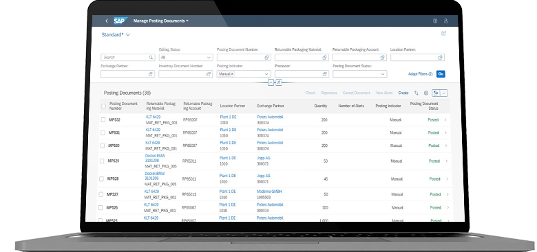 SAP Returnable Packaging Management