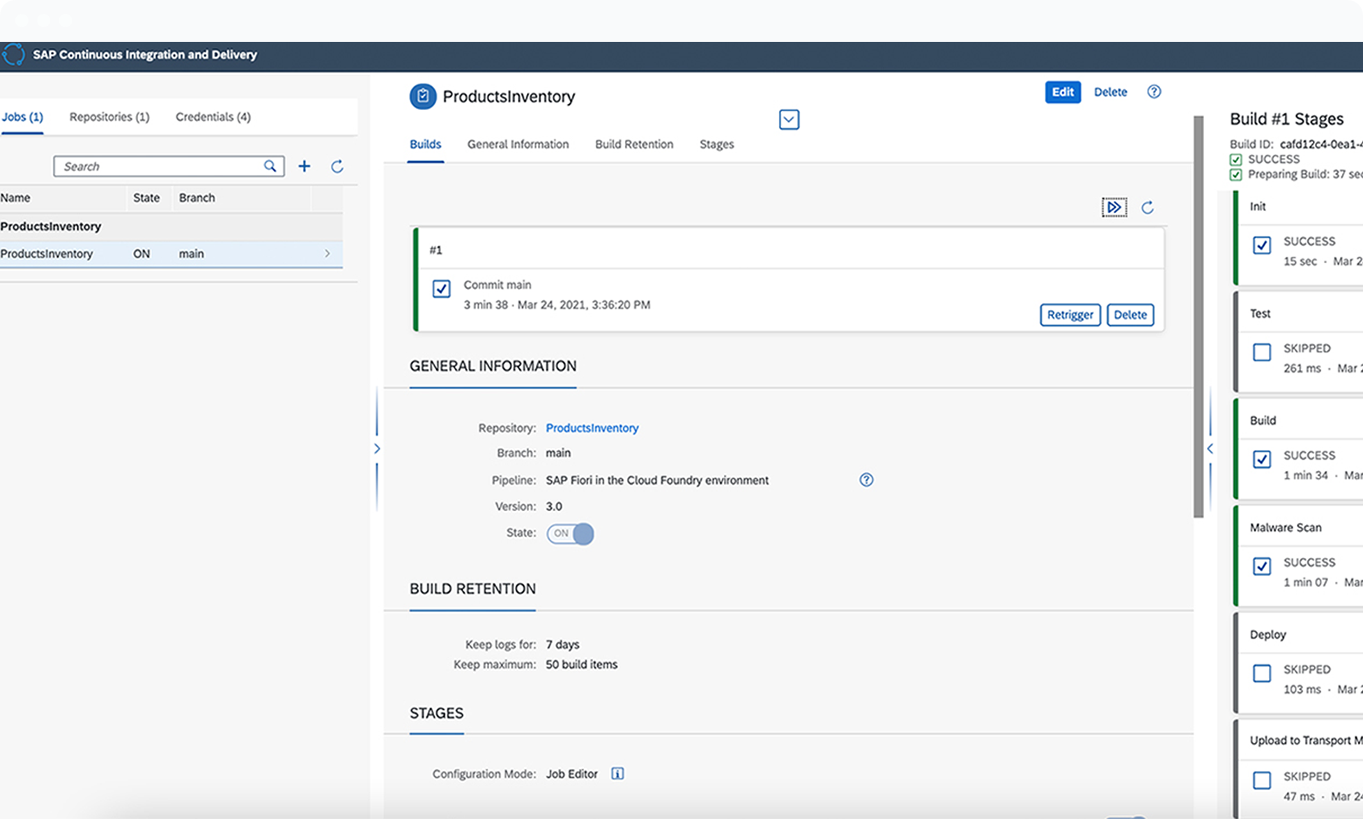SAP Continuous Integration and Delivery