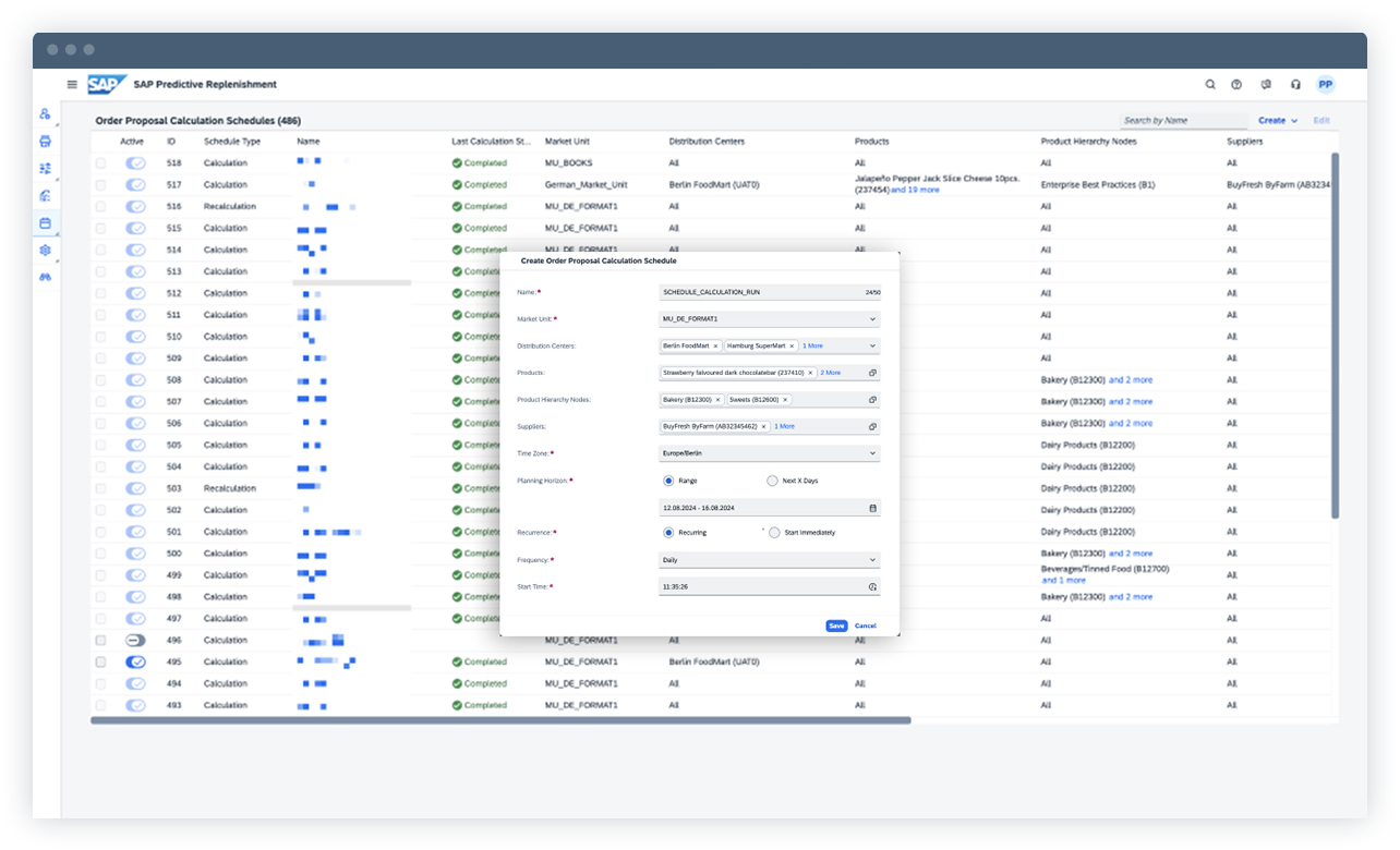SAP Predictive Replenishment