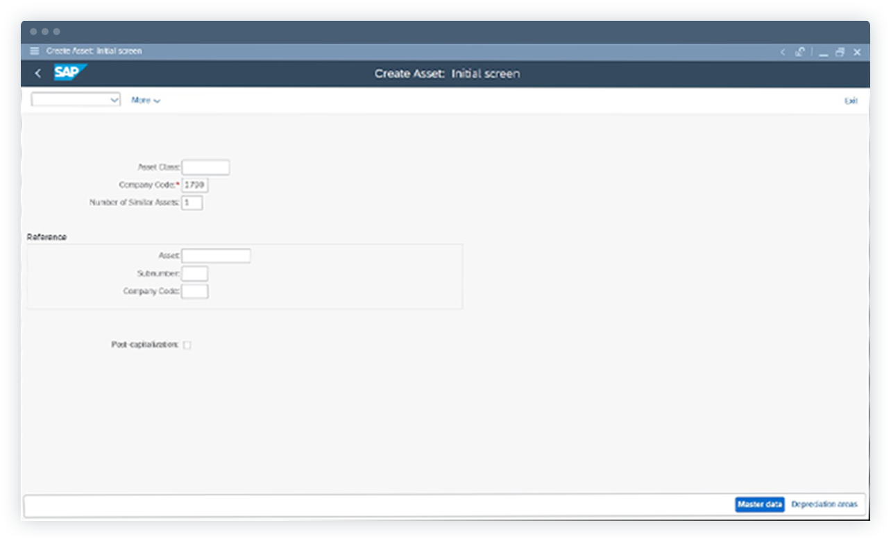 Baseline activation service for finance process automation