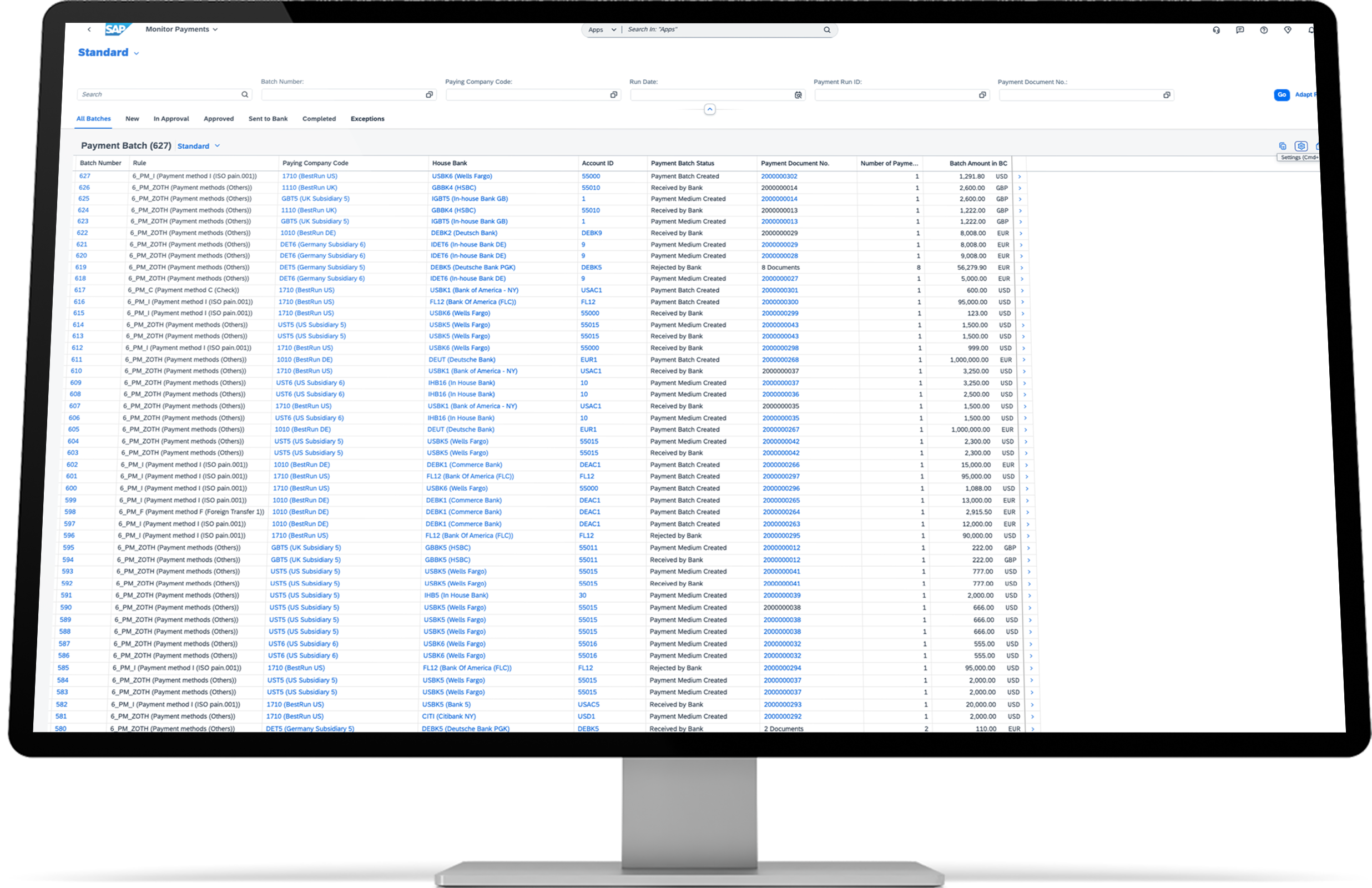 SAP Multi-Bank Connectivity, option for SWIFTRef banking data