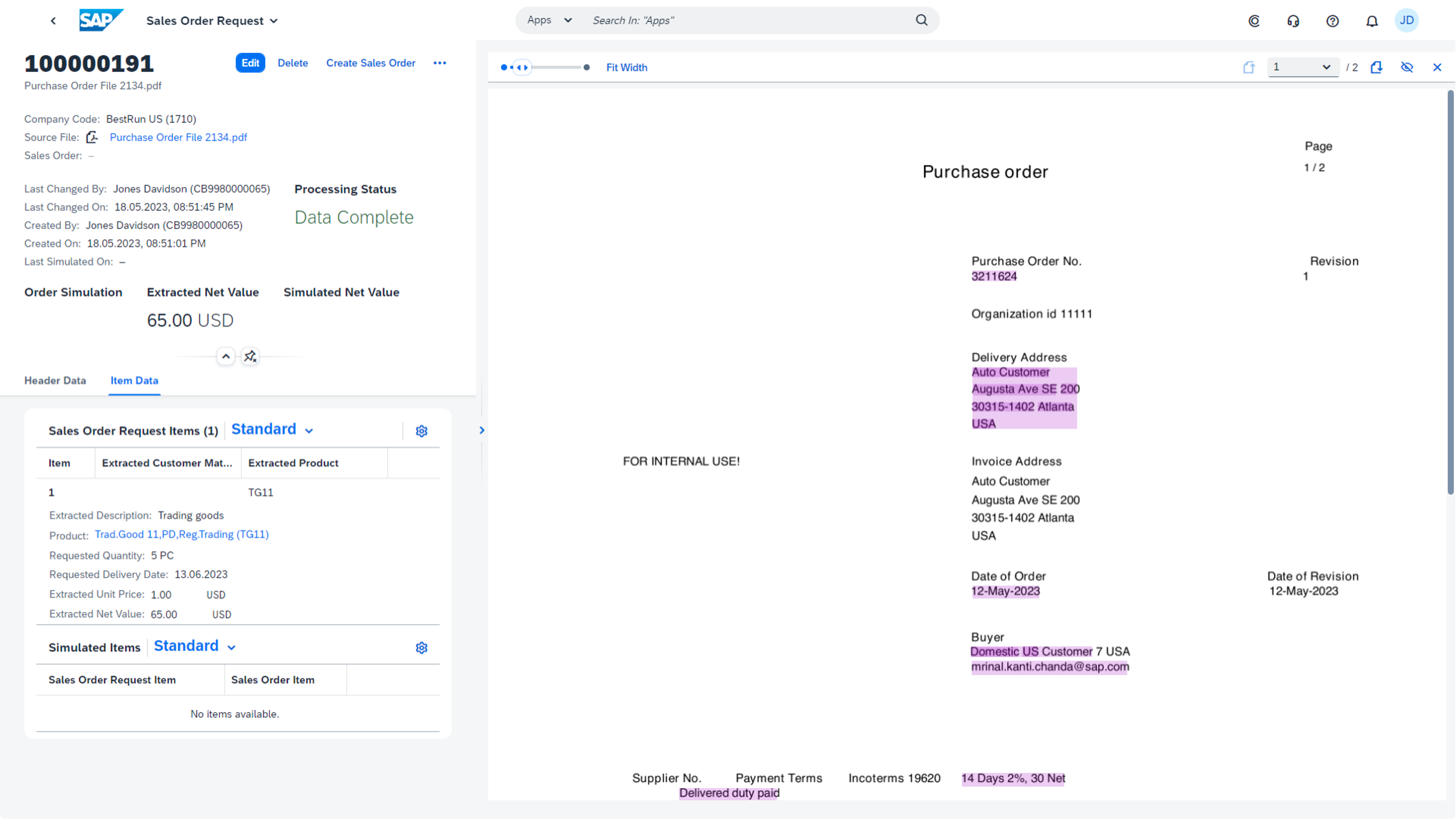SAP Discovery Center