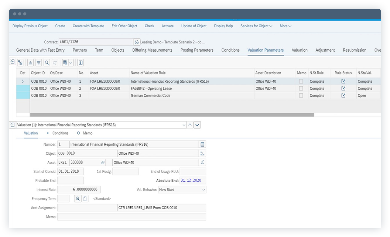 Quick-start service for SAP S/4HANA for contract, lease and real estate ...