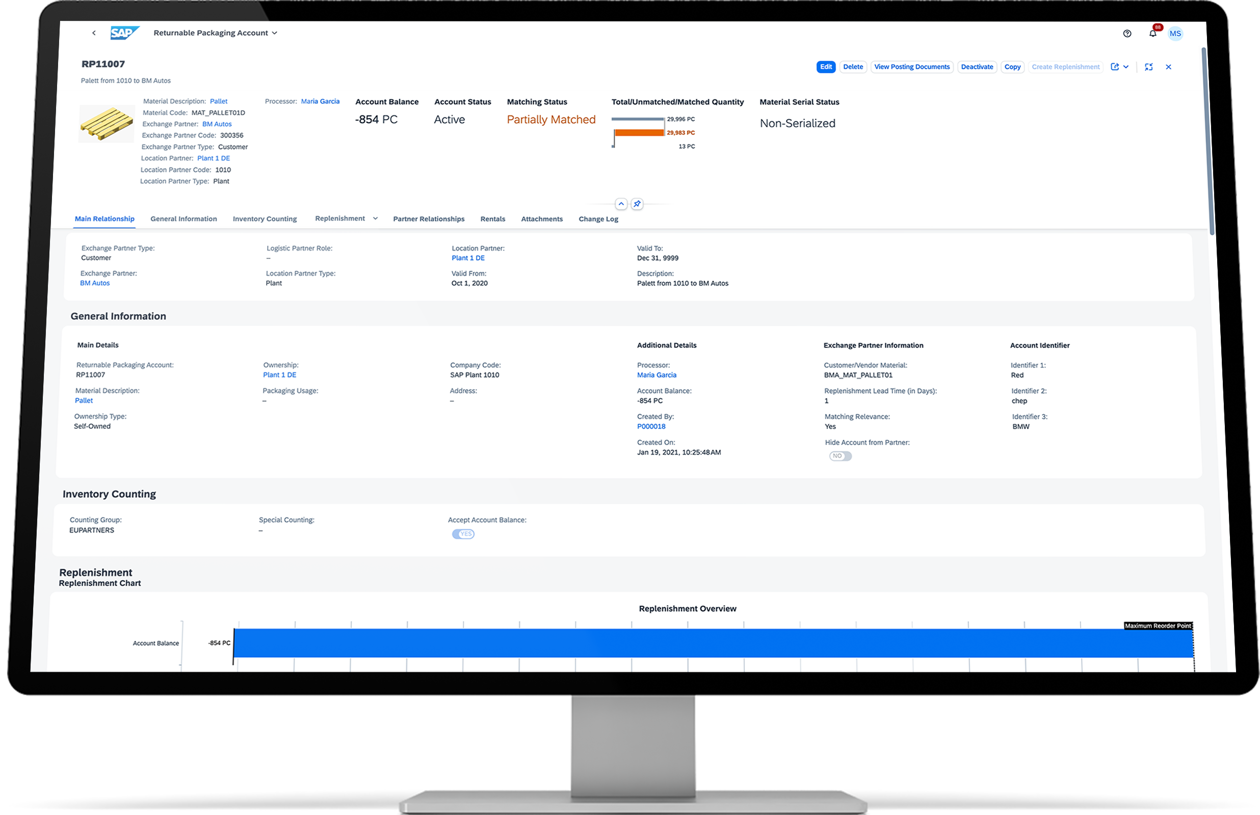SAP Returnable Packaging Management
