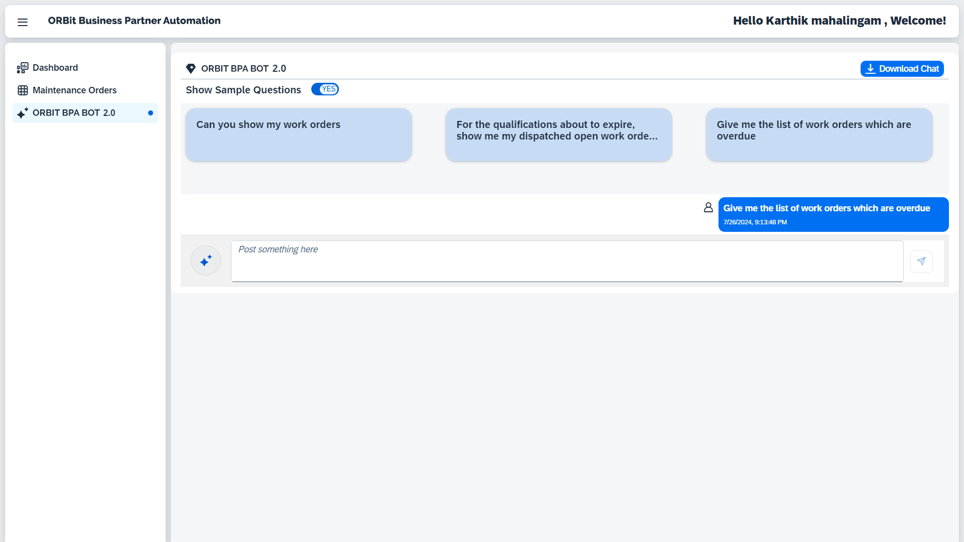 ORBit Business Partner Automation