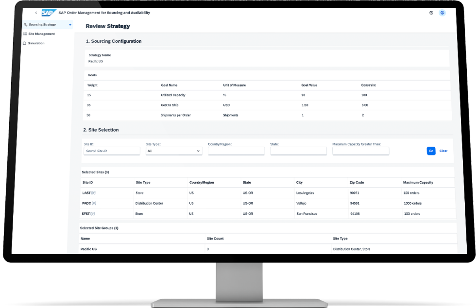 SAP Order Management for Sourcing & Availability