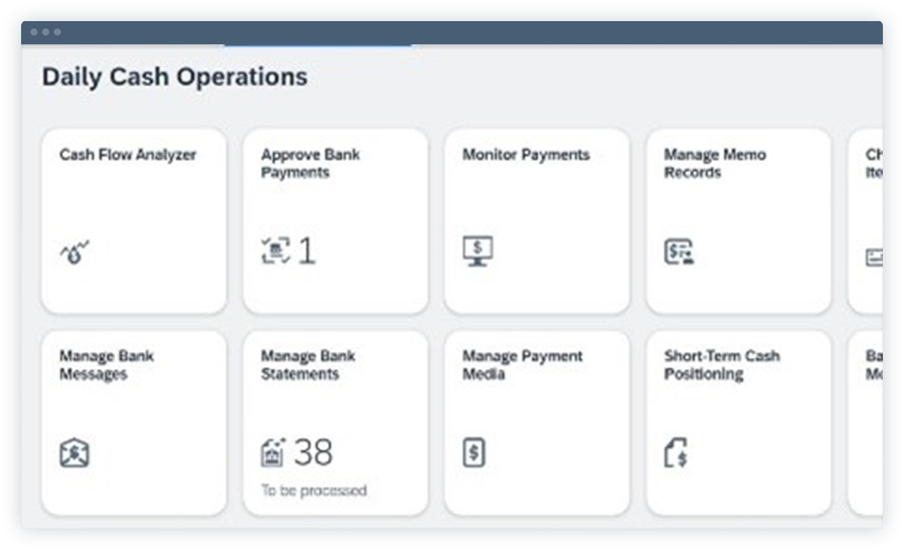 Baseline activation service for SAP S/4HANA Cloud Private Edition, cash ...