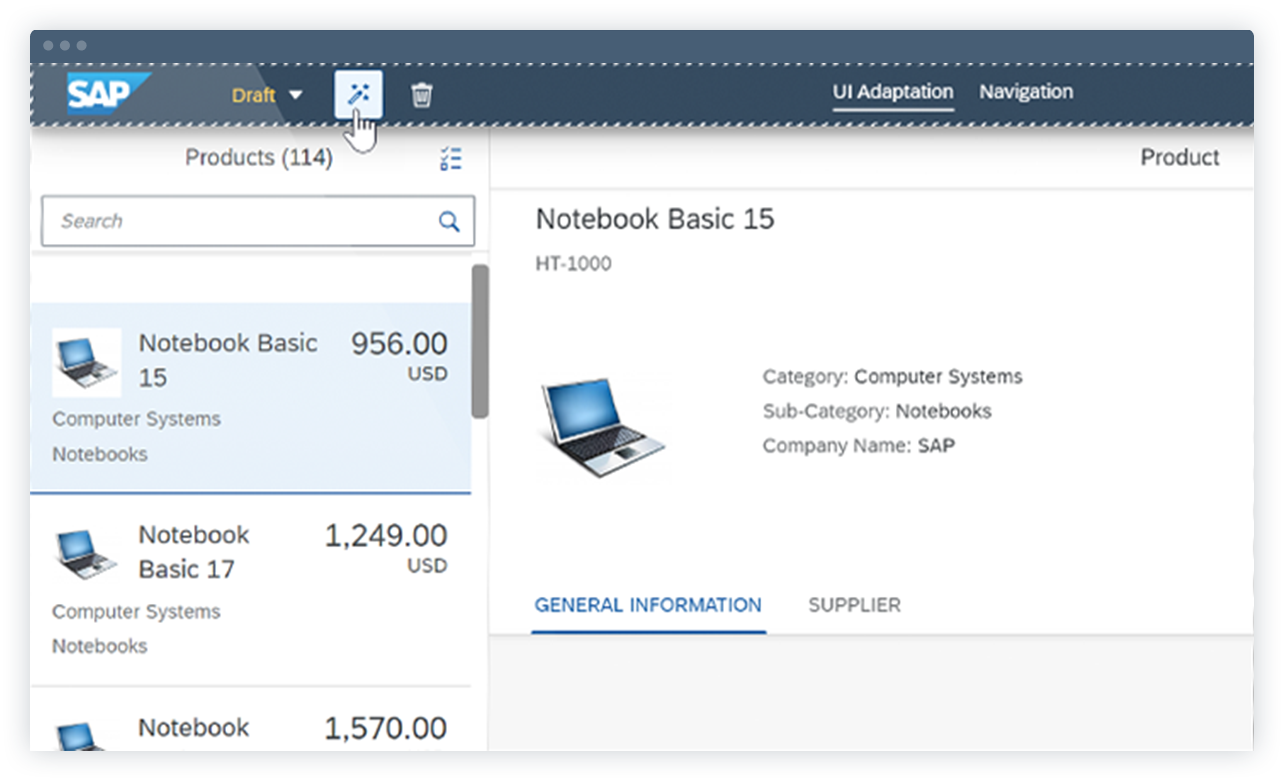 SAP UI5 flexibility for key users