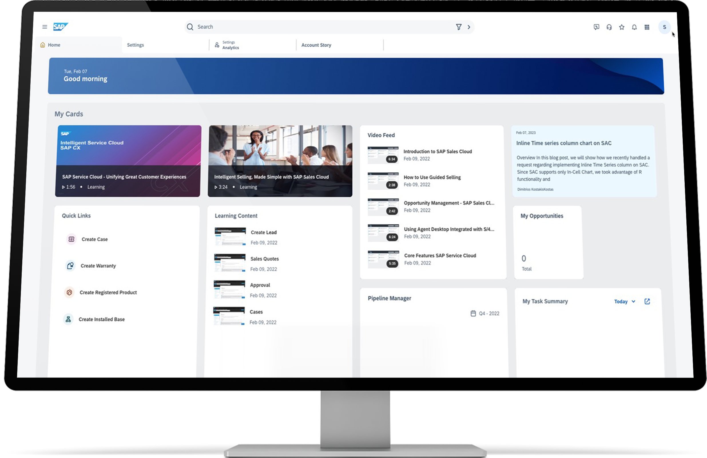 Accelerated implementation service for SAP Service Cloud