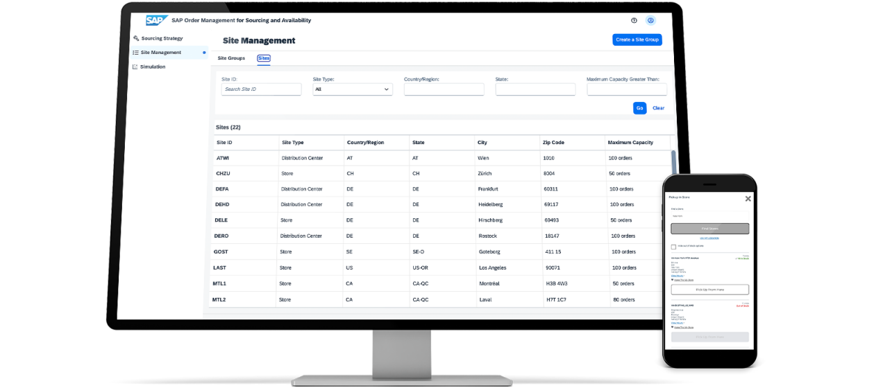 SAP Order Management for Sourcing & Availability