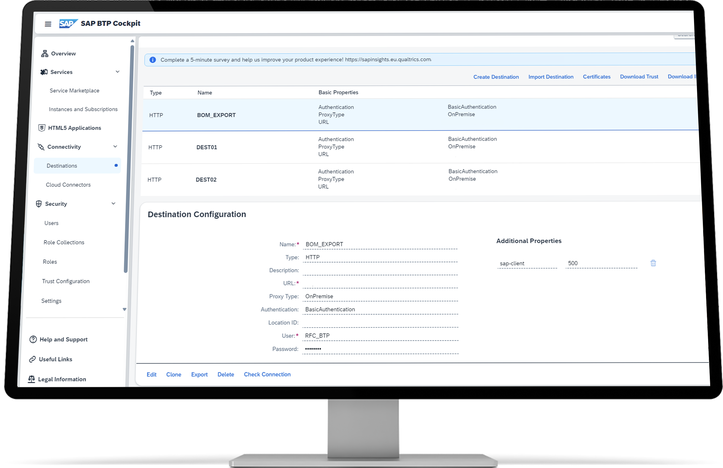 BOM Excel Export Micro-App