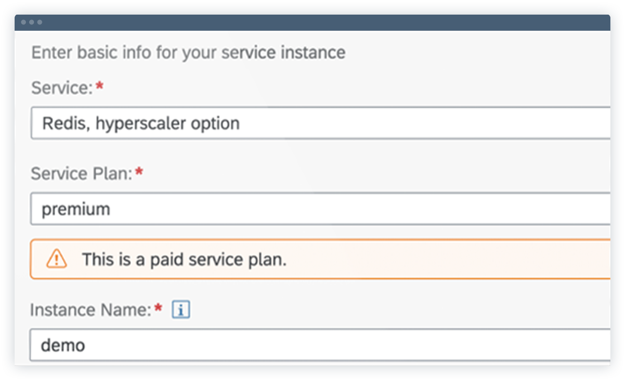 Redis on SAP BTP, hyperscaler option
