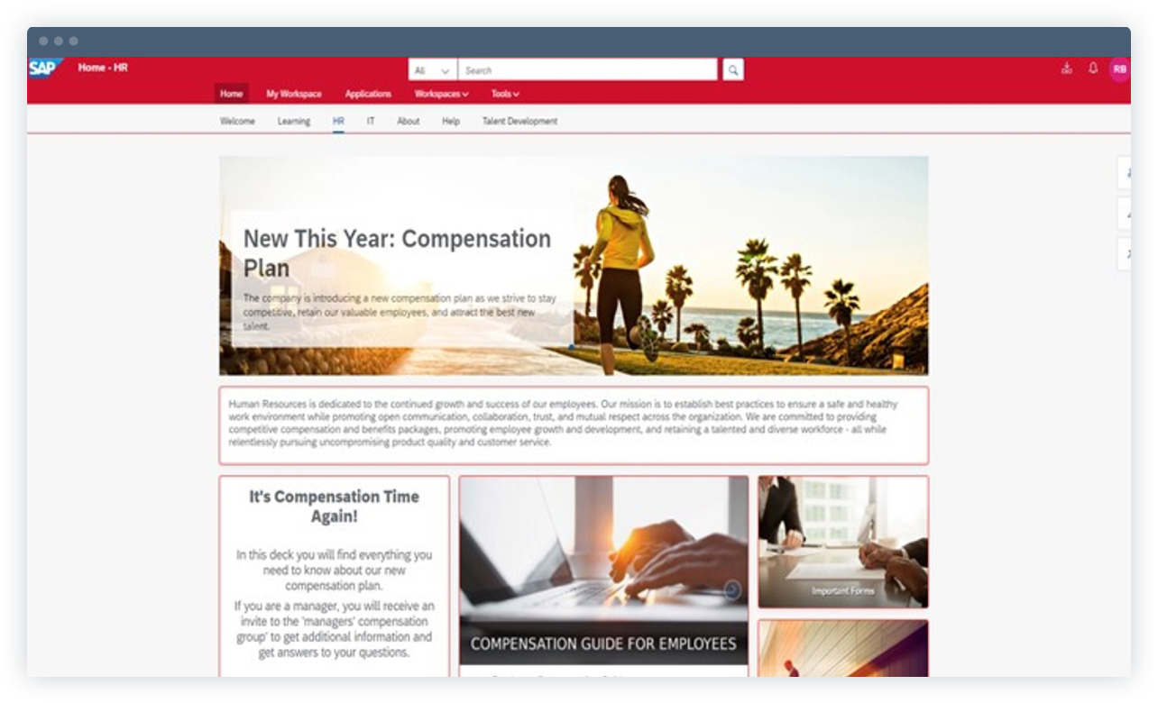 Accelerated deployment service for SAP SuccessFactors Work Zone