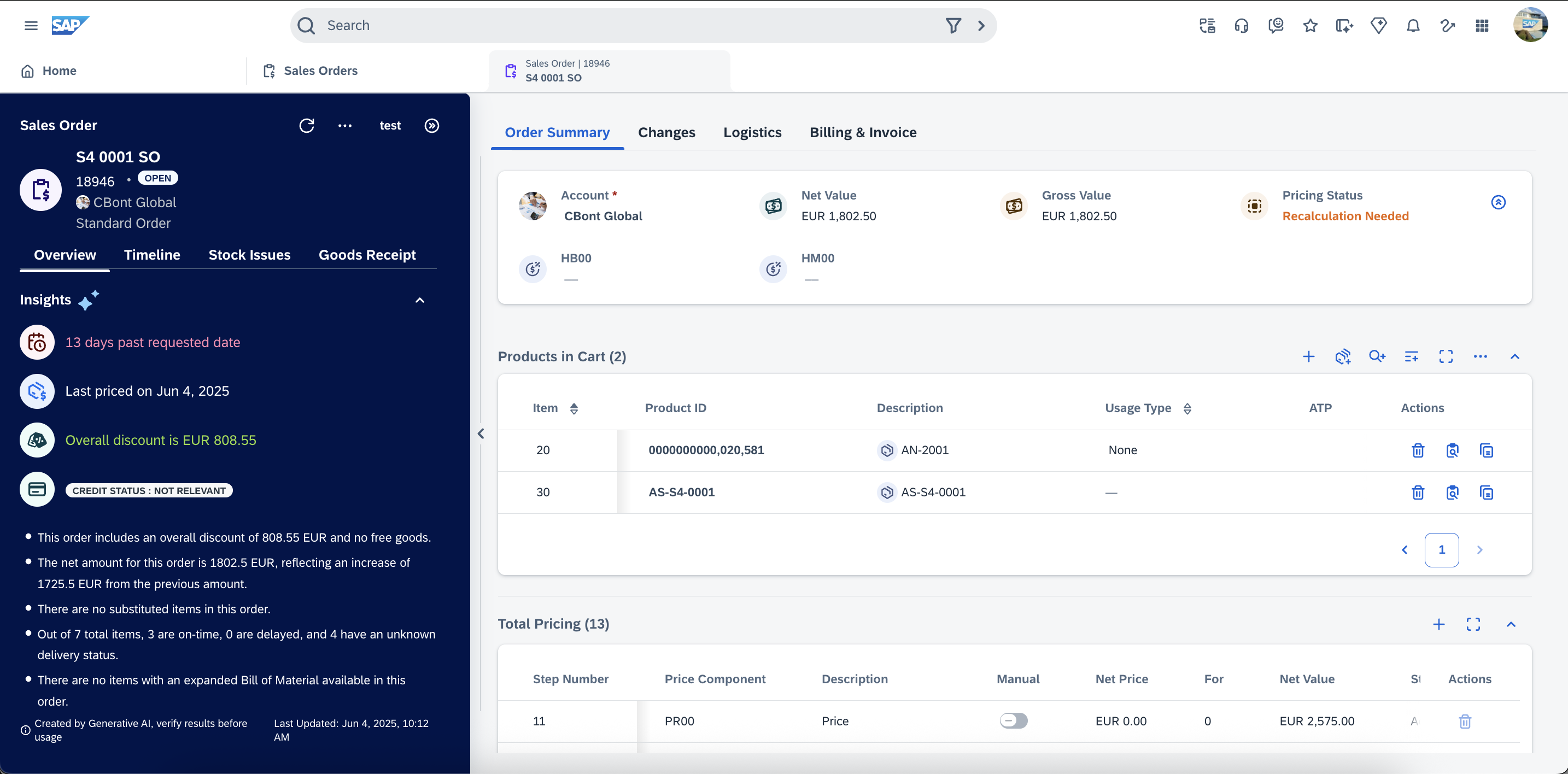 SAP Discovery Center