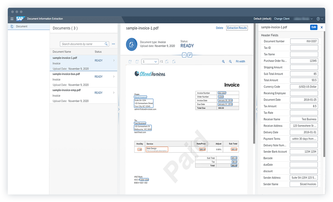 Document Information Extraction
