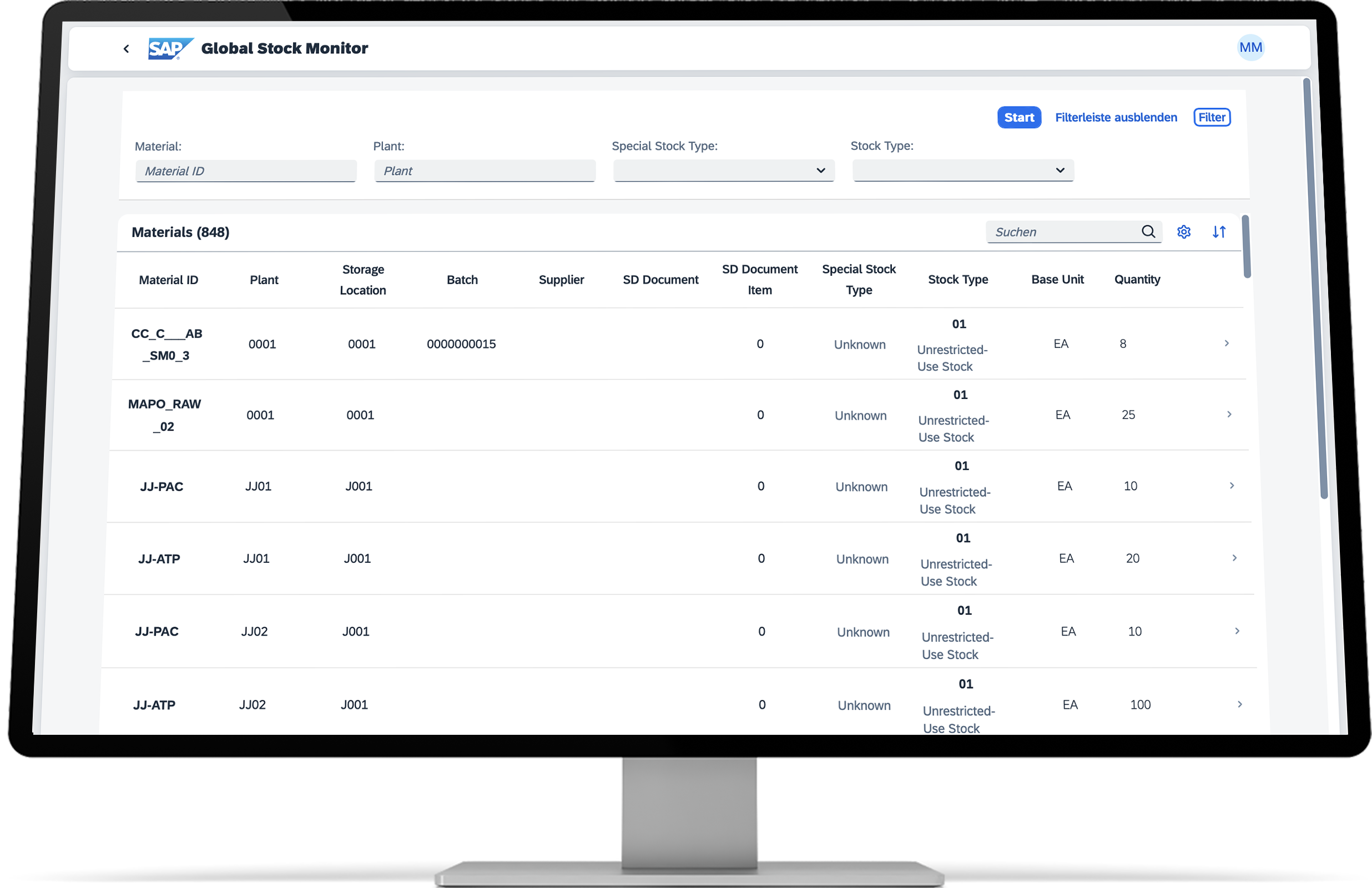 Global Stock Monitor Micro-App