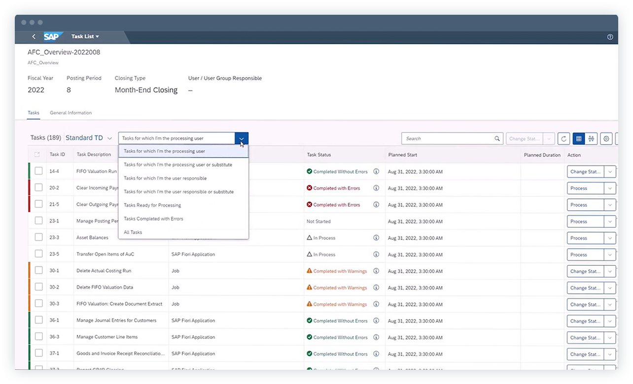 Quick-start service for SAP Advanced Financial Closing
