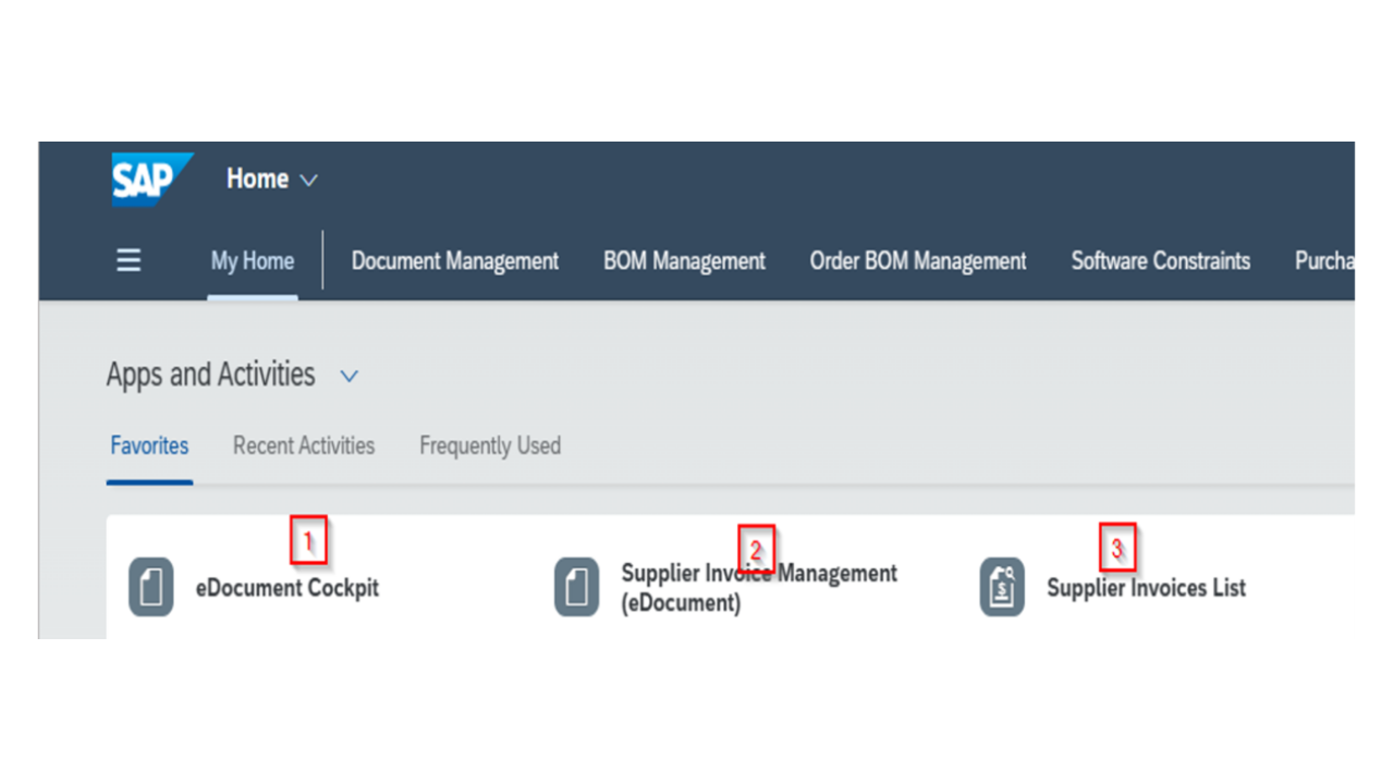 Supplier Invoice Management (eDocument)