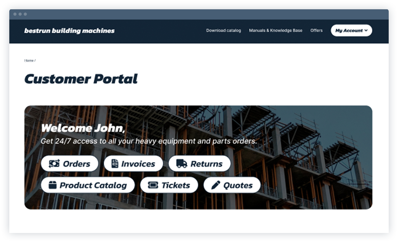 SAP B2B Self-Service Portal