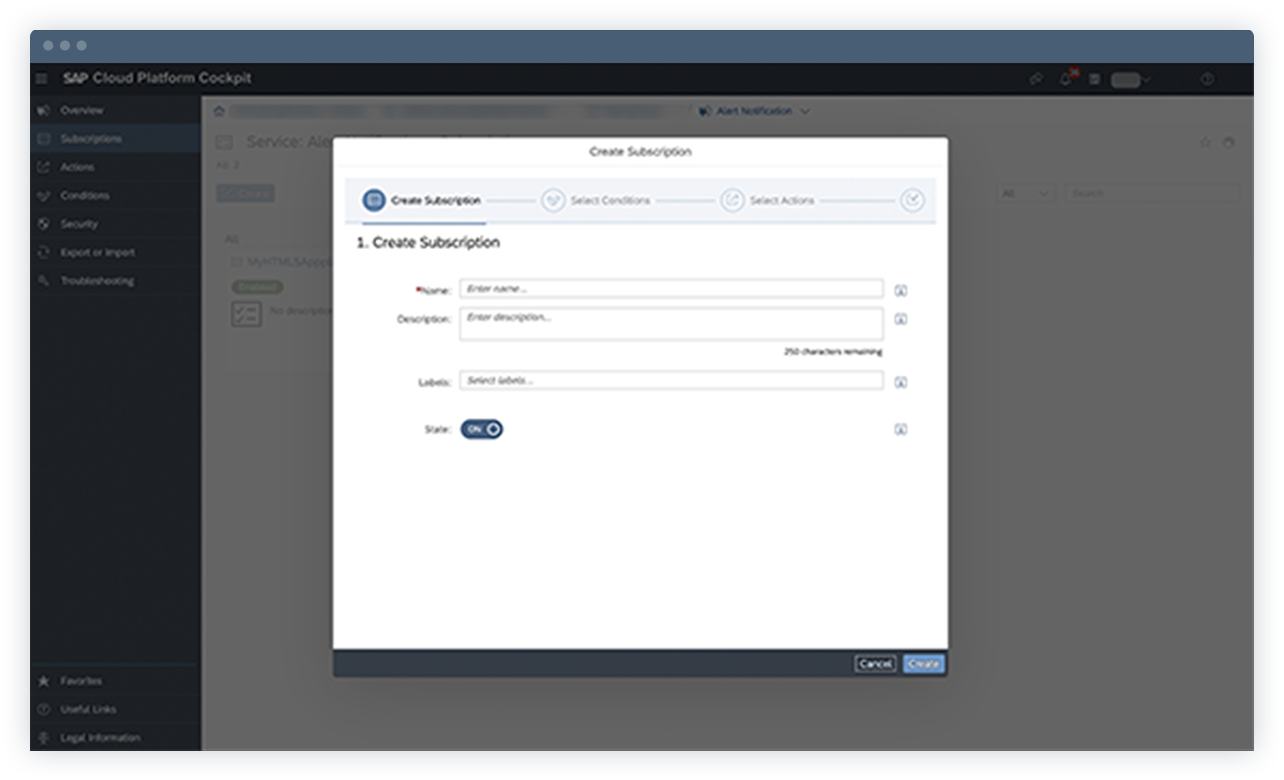 SAP Alert Notification Service for SAP BTP