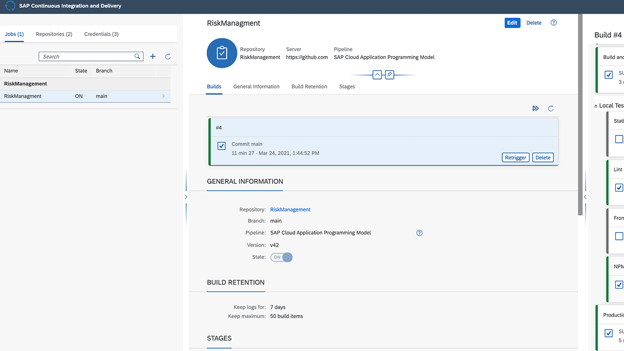 SAP Continuous Integration and Delivery
